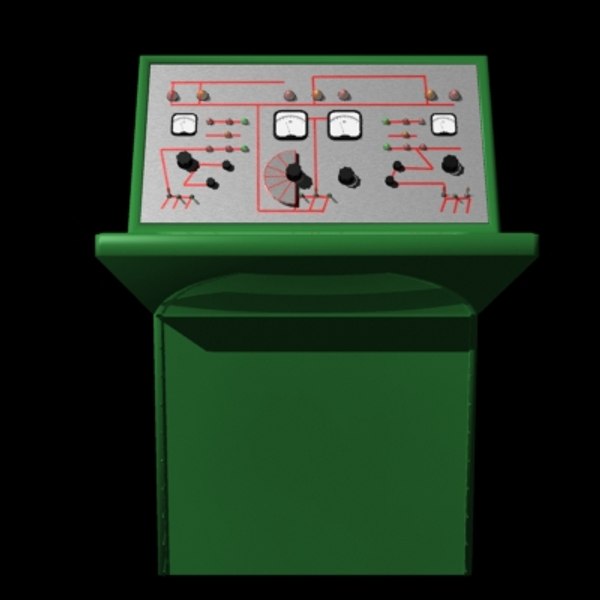 sci-fi control console 3d lw