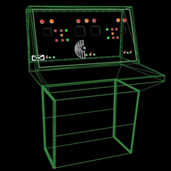 sci-fi control console 3d lw