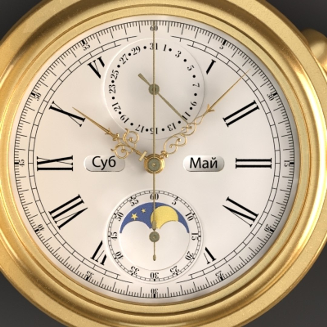 Stopwatch Russian Watches 3d Max