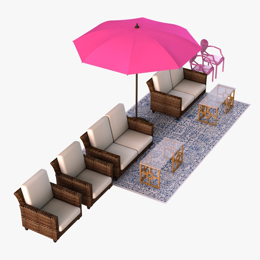 3D model Patio Furniture - TurboSquid 2106541