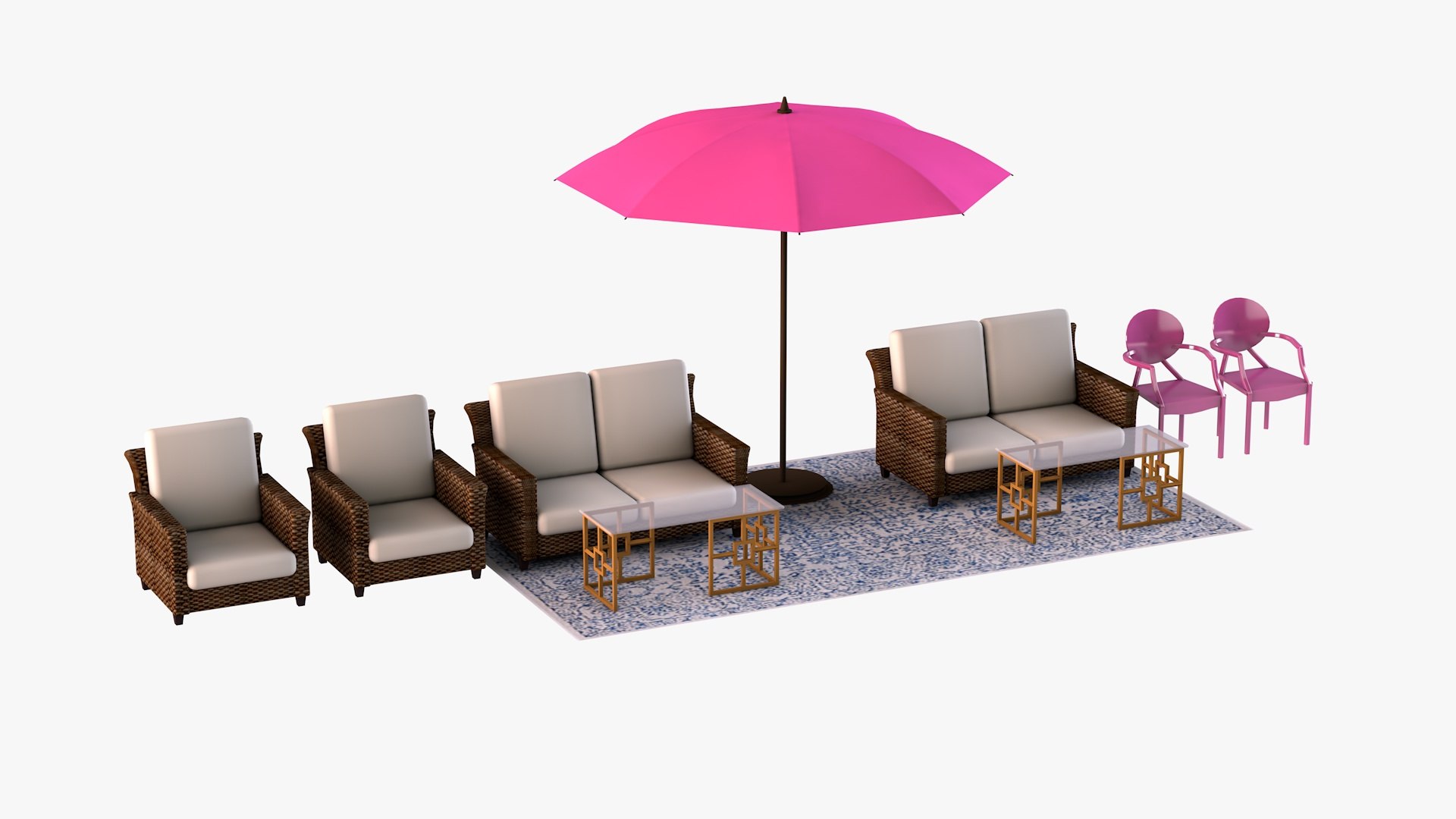 3D Model Patio Furniture - TurboSquid 2106541