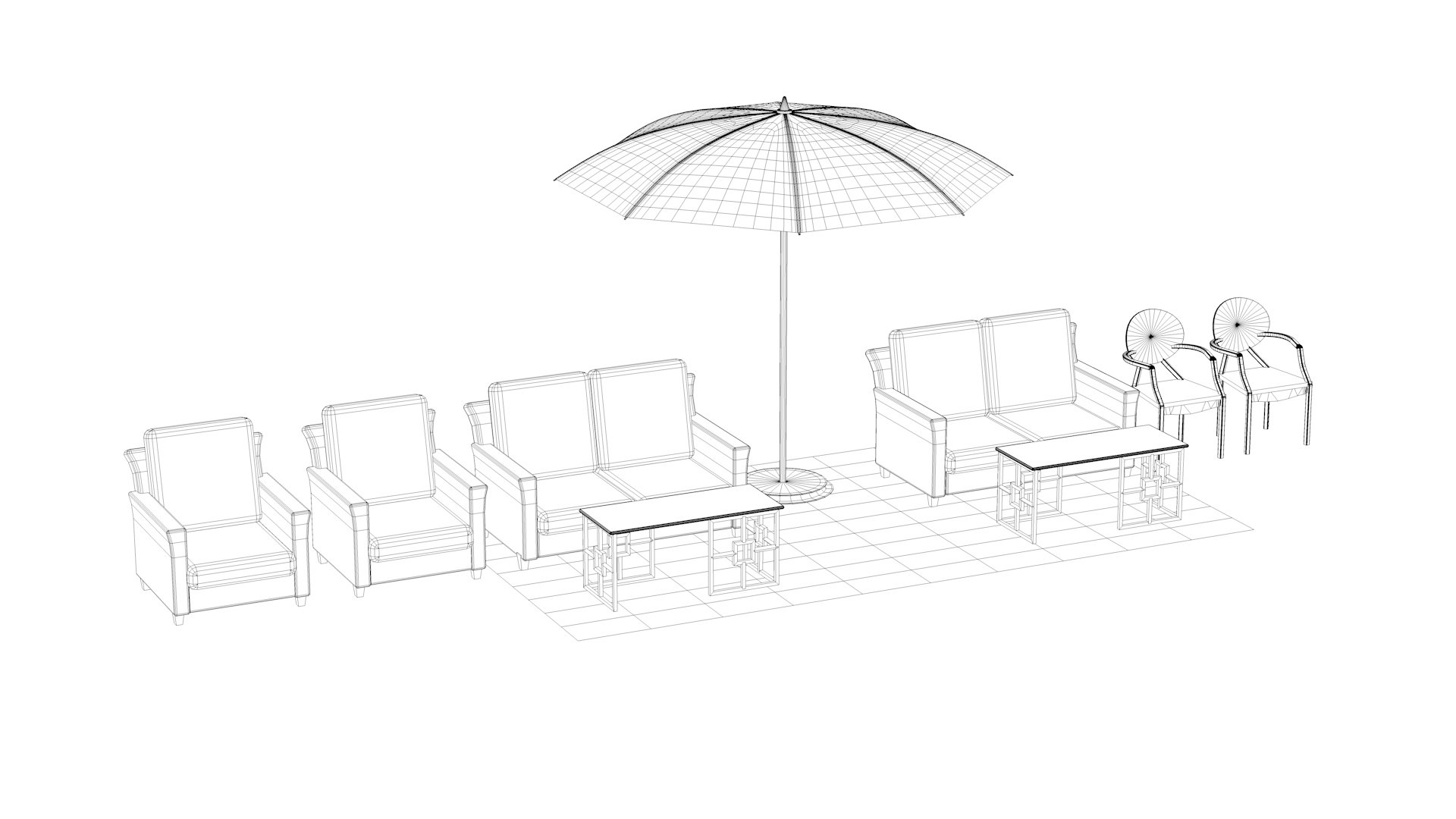 3D Model Patio Furniture - TurboSquid 2106541