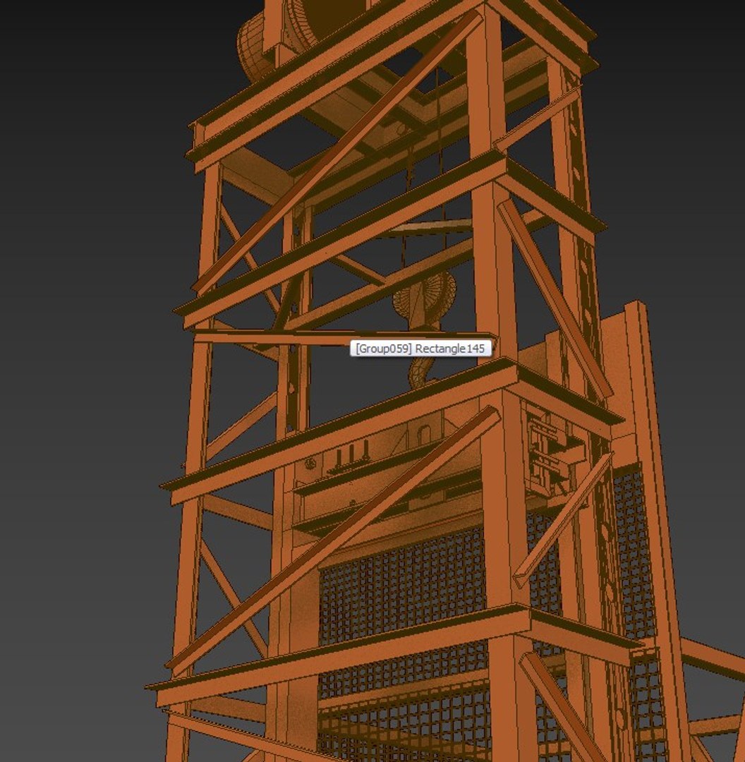 3D Freight Elevator Mast - TurboSquid 1459891