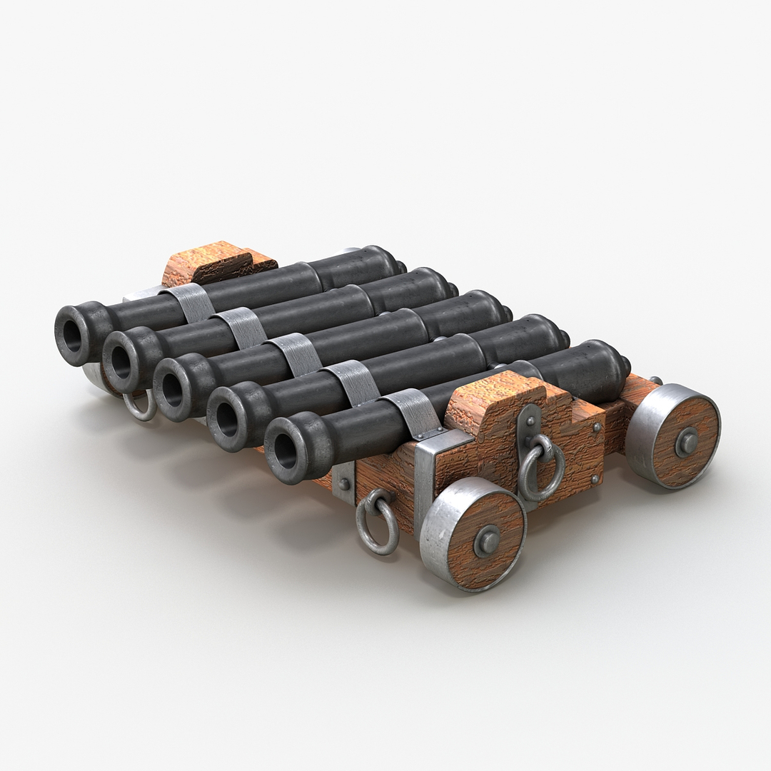 Cannons Medieval Projectiles 3d Max