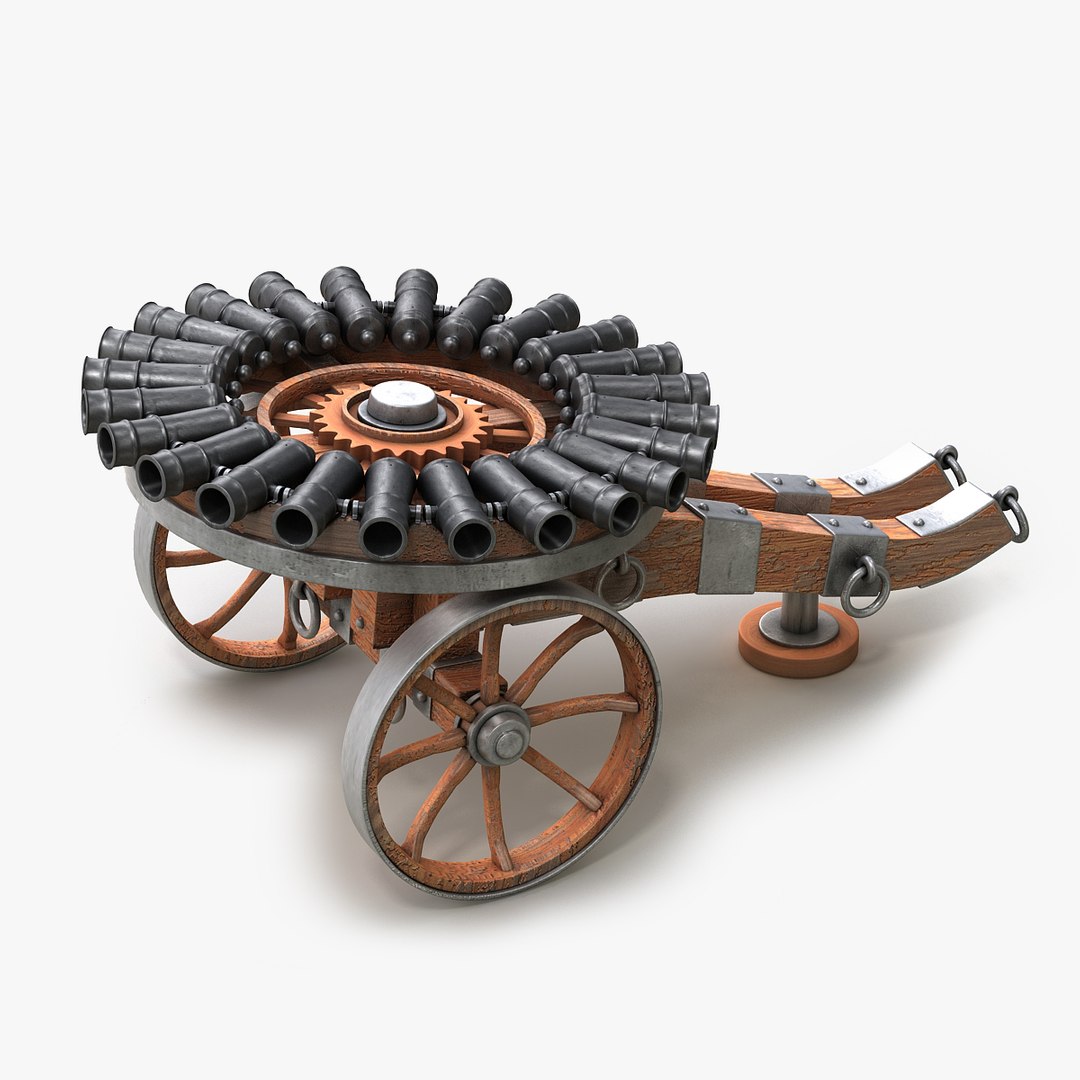 Cannons Medieval Projectiles 3d Max