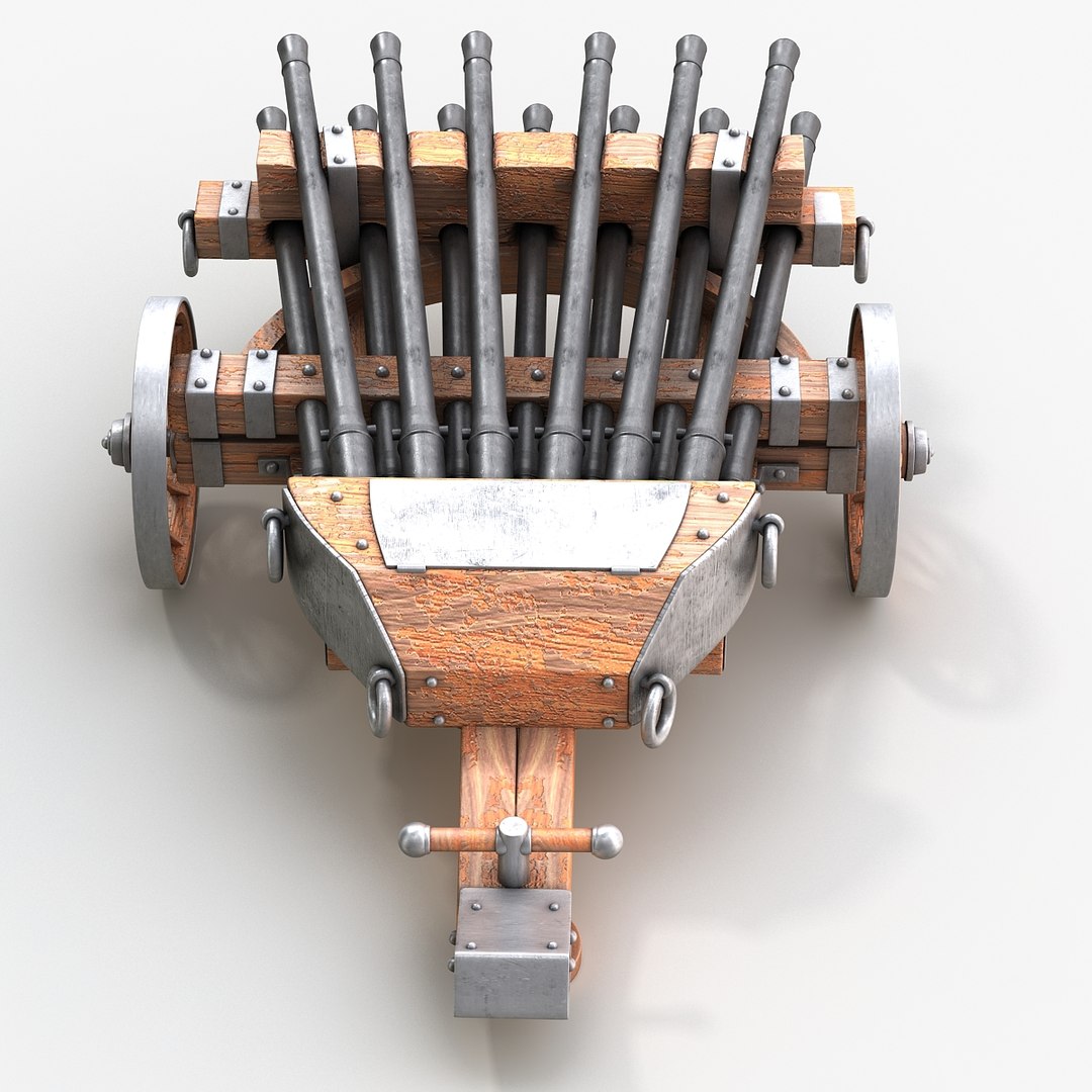 Cannons Medieval Projectiles 3d Max