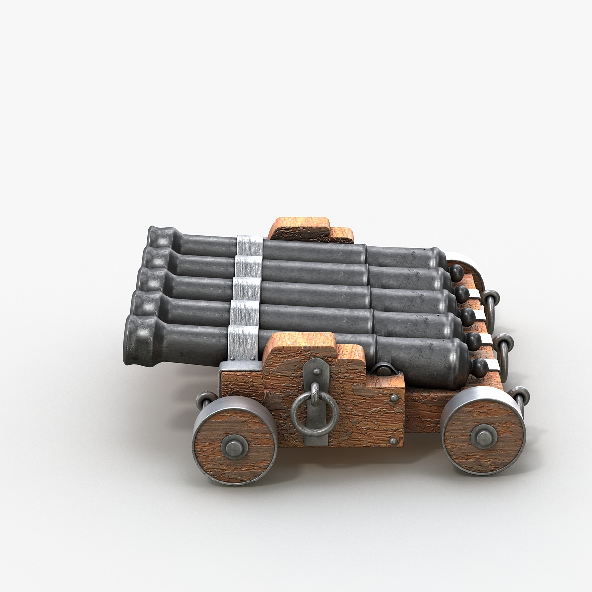 cannons medieval projectiles 3d max