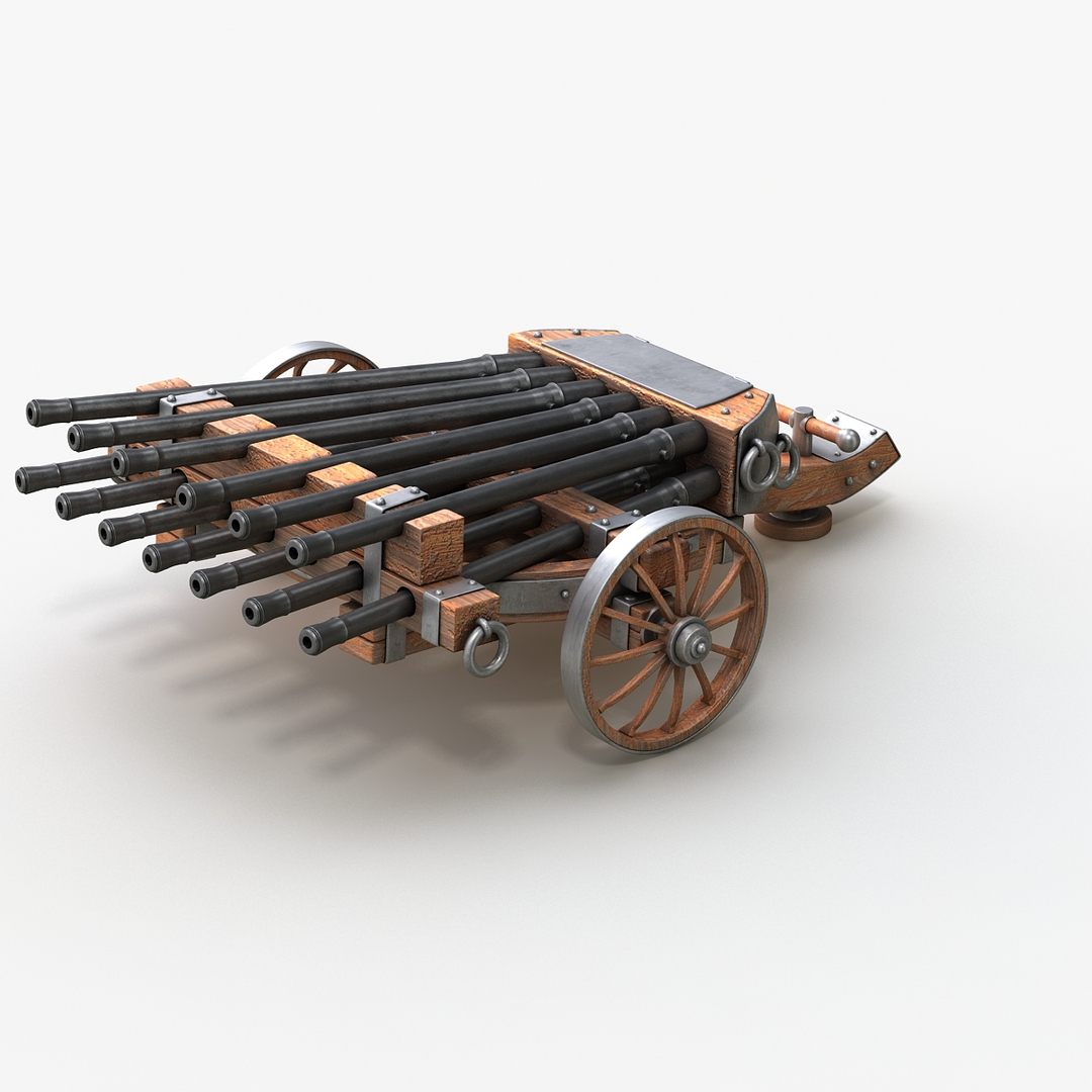 Cannons Medieval Projectiles 3d Max
