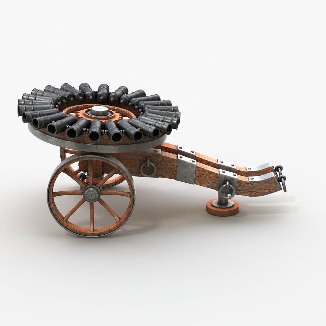 Cannons Medieval Projectiles 3d Max