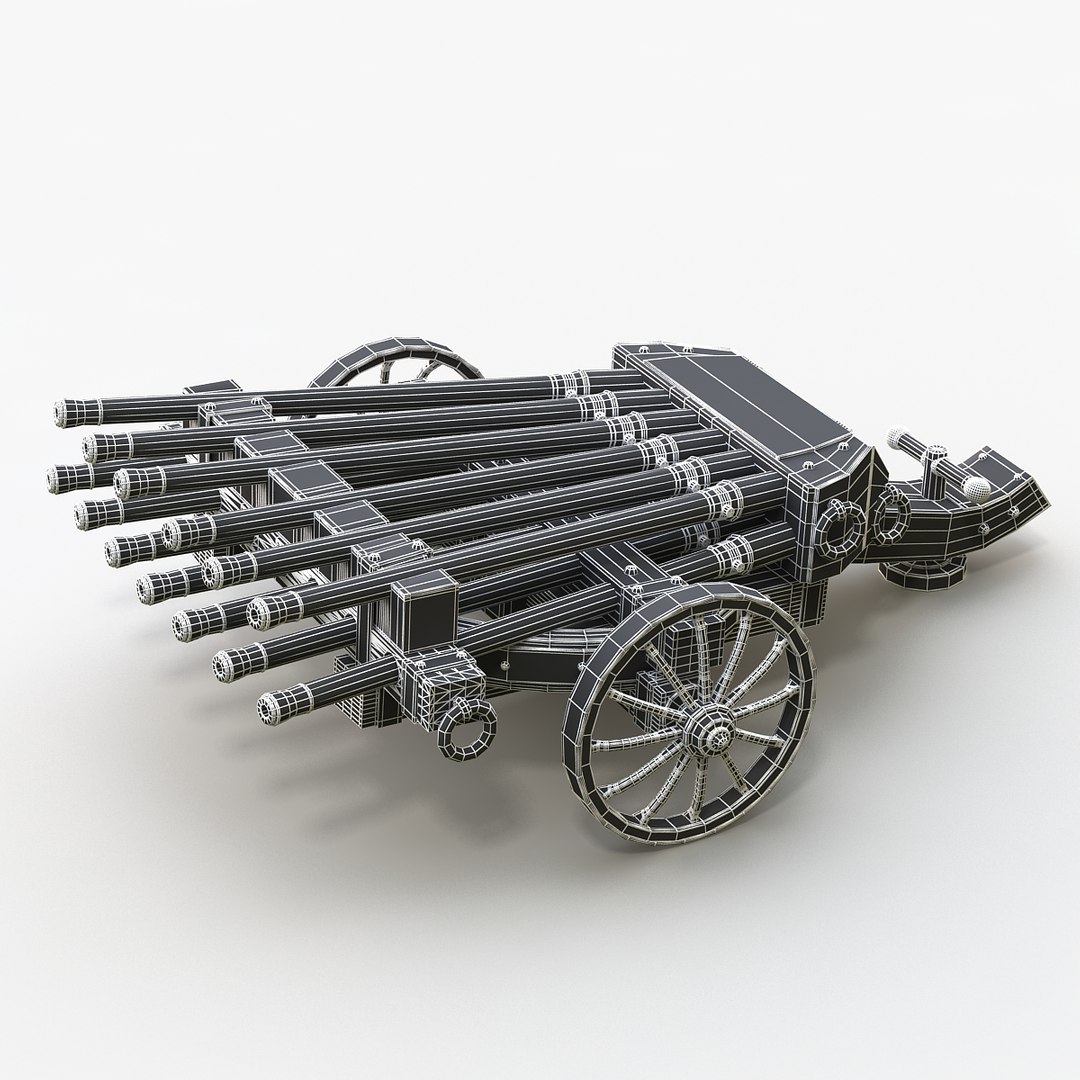 Cannons Medieval Projectiles 3d Max