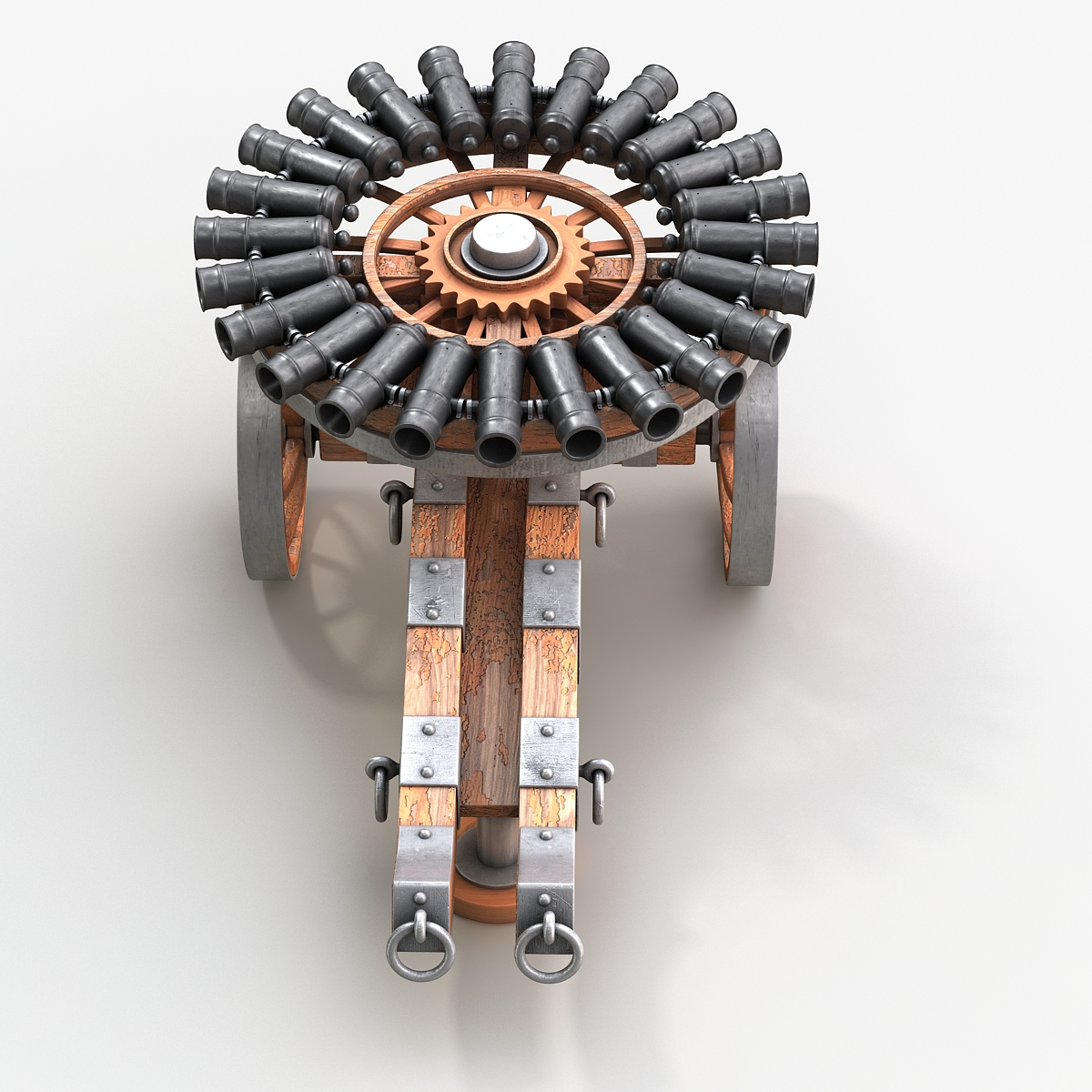 cannons medieval projectiles 3d max