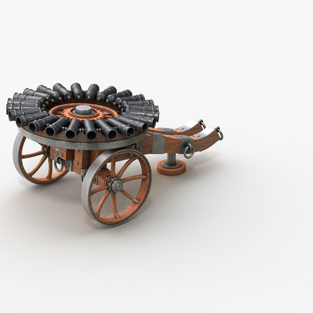 Cannons Medieval Projectiles 3d Max