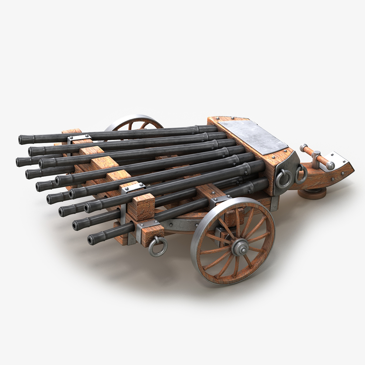 cannons medieval projectiles 3d max