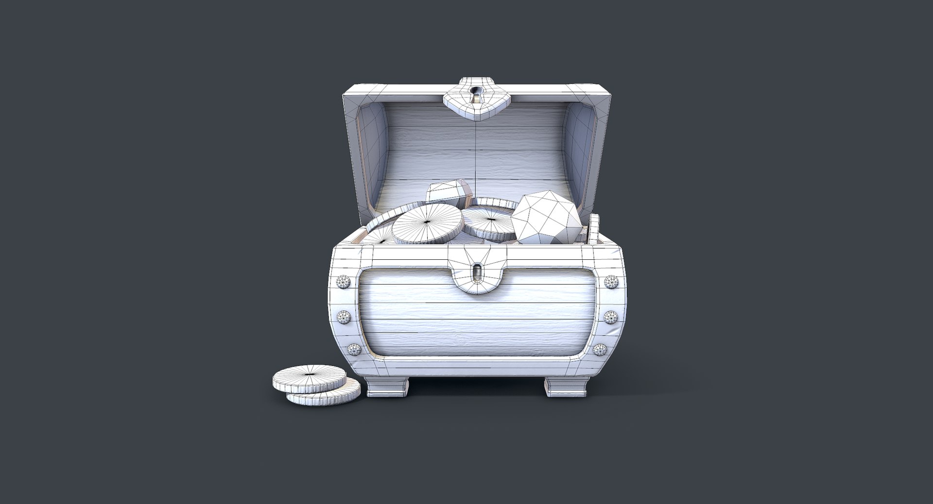 Ready Stylized Treasure Chest 3D - TurboSquid 1458427