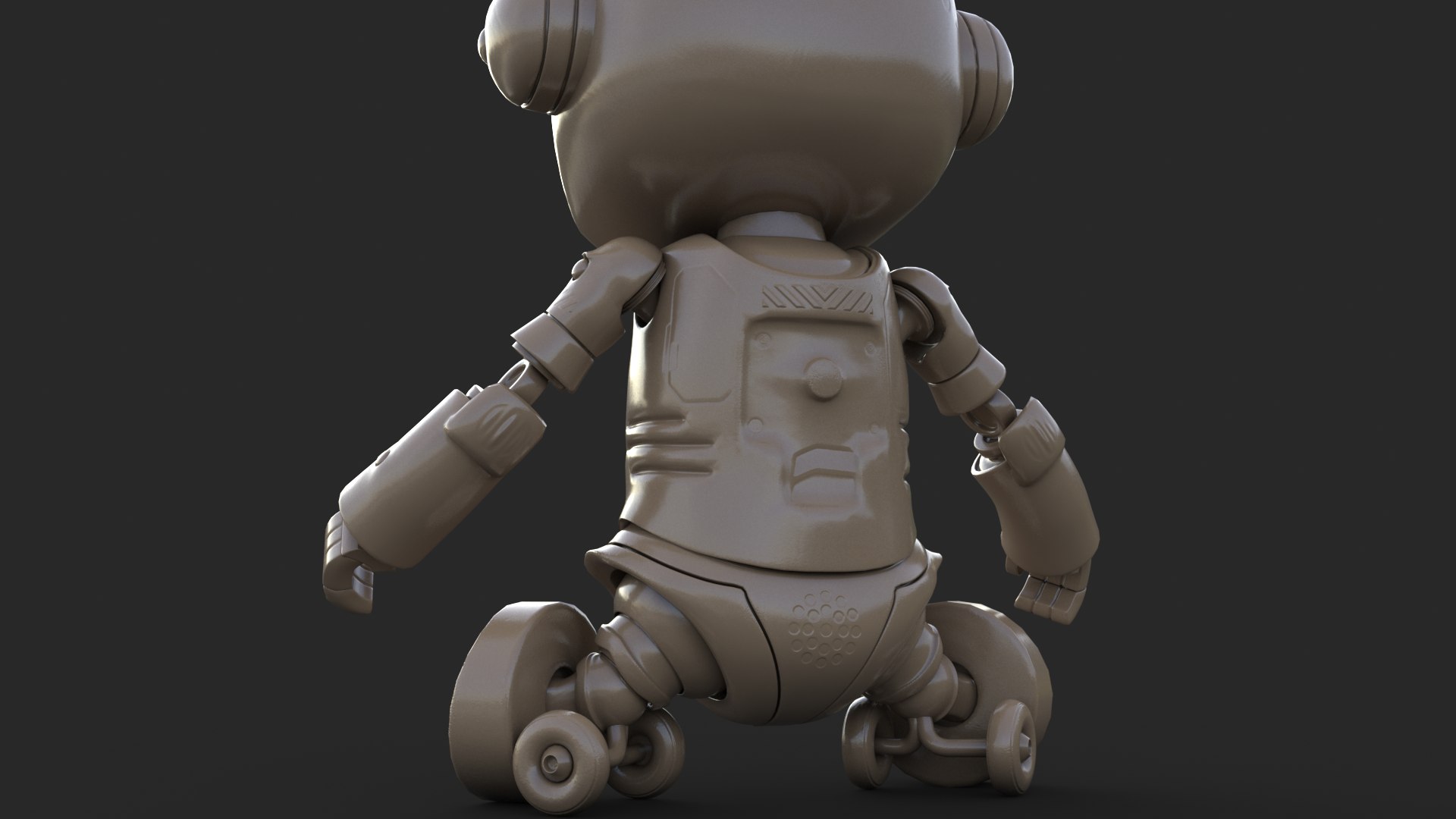 3D Cute Robot Child Clay - TurboSquid 2181820