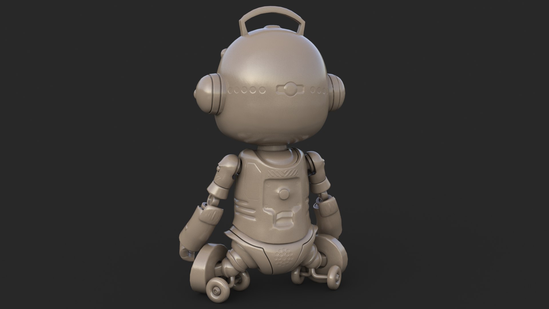 3D Cute Robot Child Clay - TurboSquid 2181820