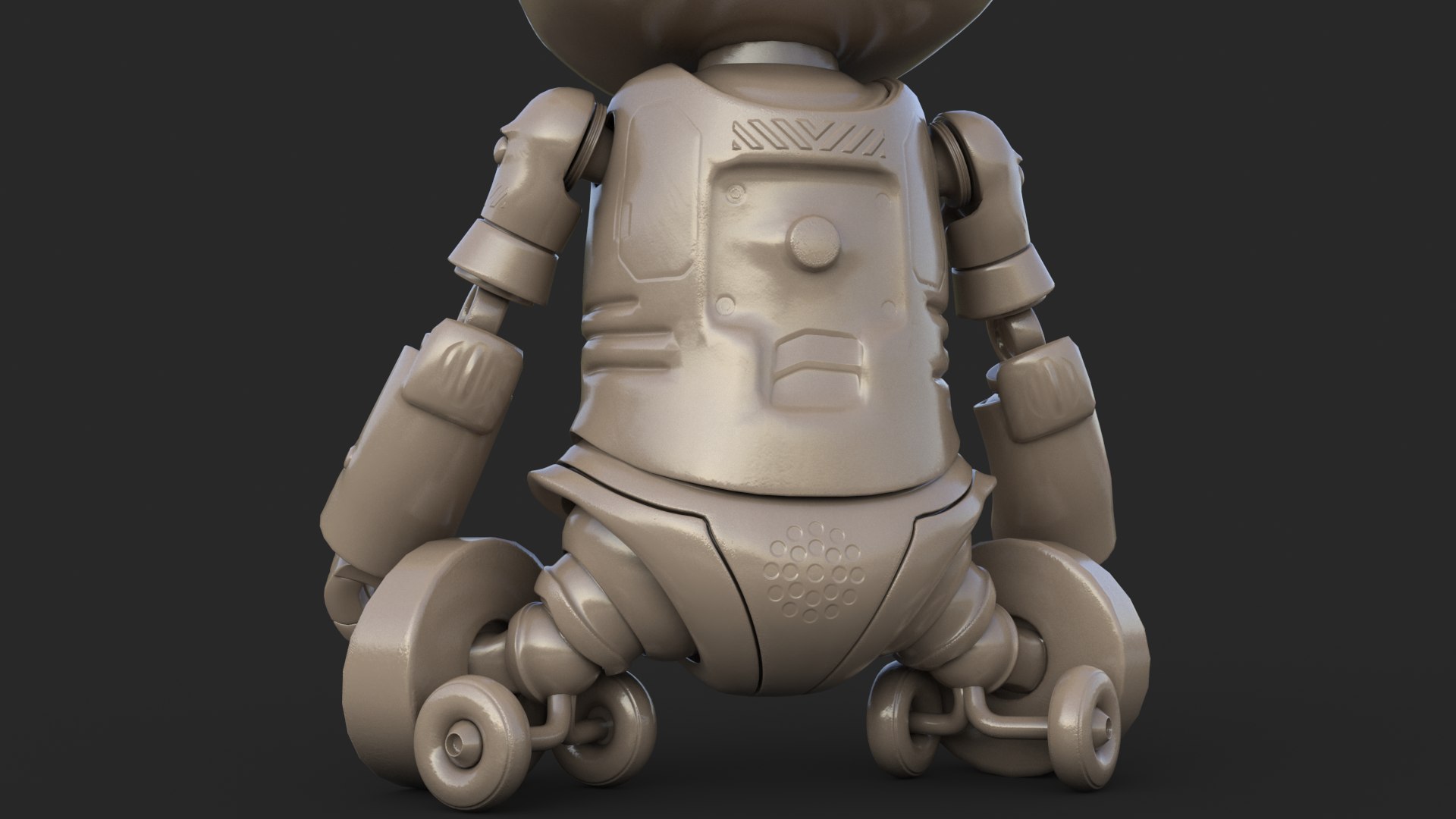 3D Cute Robot Child Clay - TurboSquid 2181820