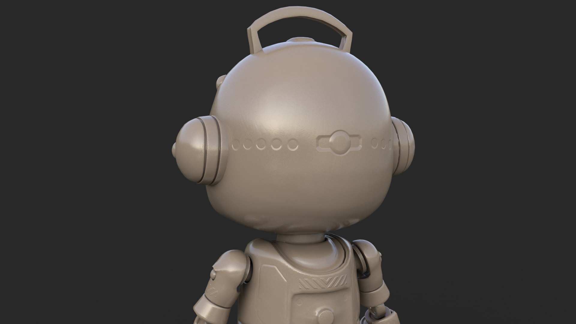3D Cute Robot Child Clay - TurboSquid 2181820