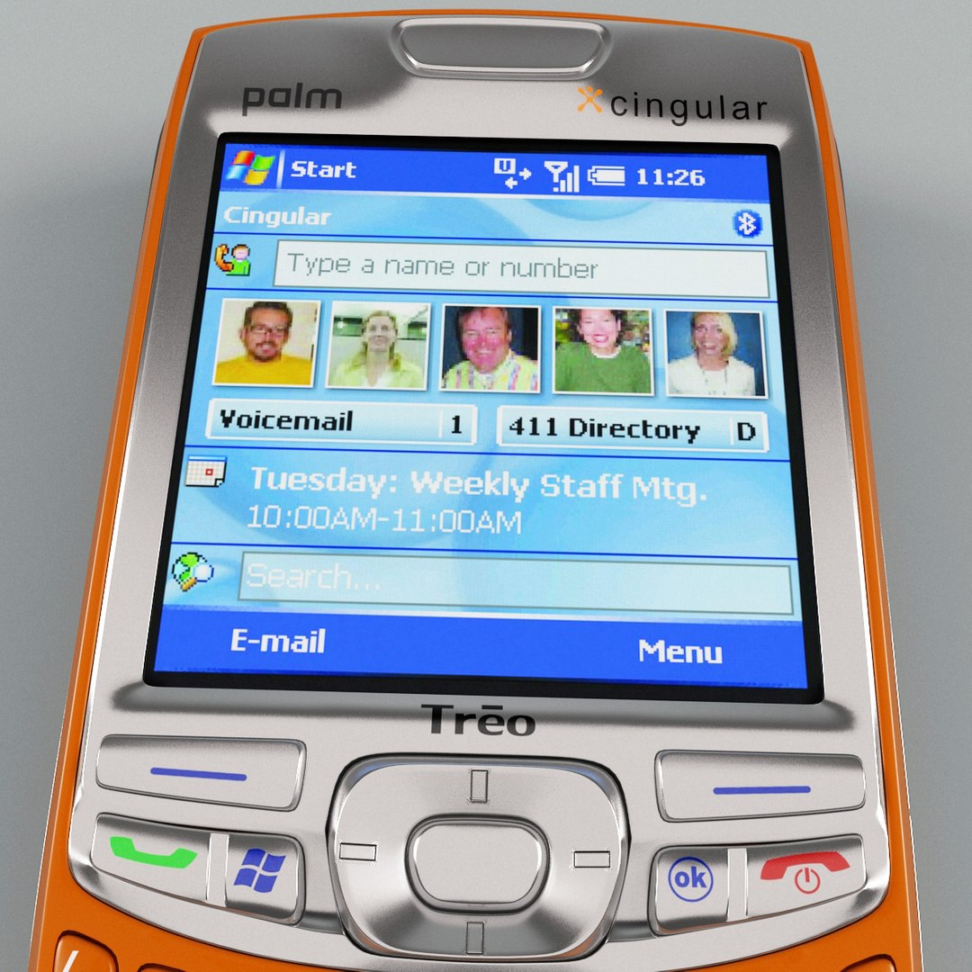 3d palm treo 750 orange