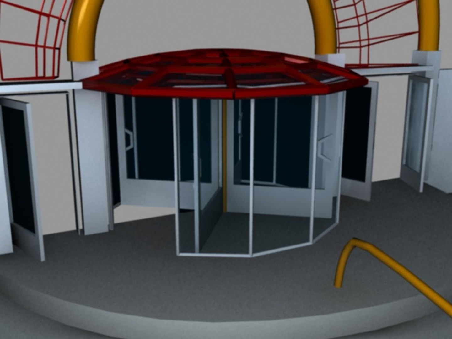 3d Model Entrance Hotel Home