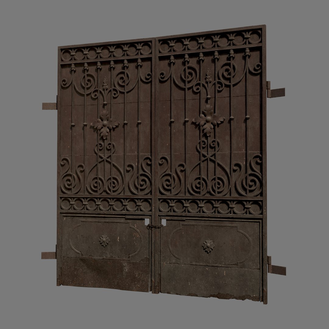 3D polys gates metal model - TurboSquid 1347471