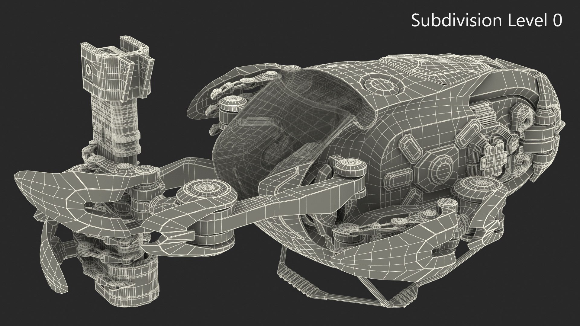 Sci Fi Repair Spaceship Rigged 3D Model - TurboSquid 2351948