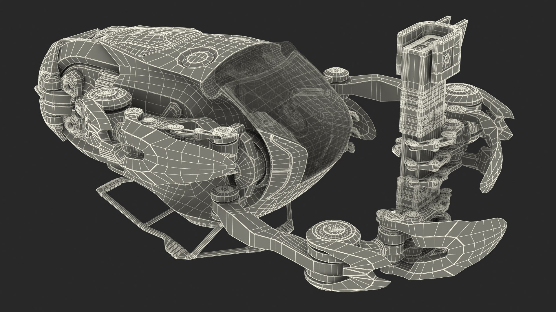 Sci Fi Repair Spaceship Rigged 3D Model - TurboSquid 2351948