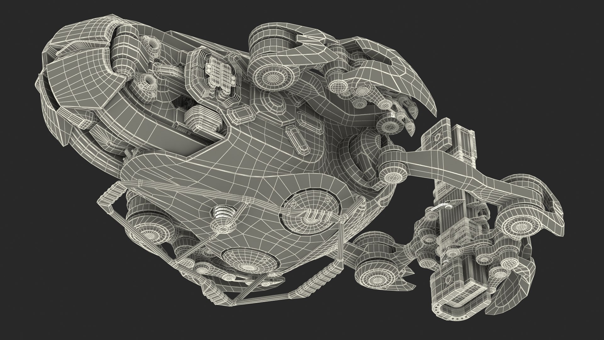 Sci Fi Repair Spaceship Rigged 3D Model - TurboSquid 2351948
