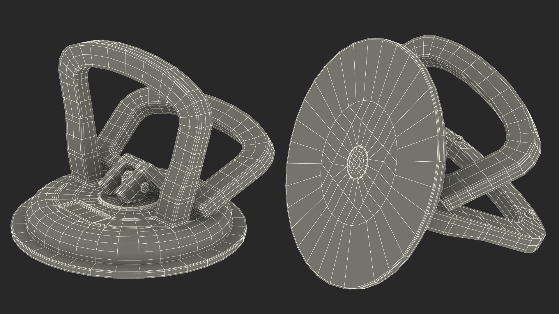 3D Car Rear Glass With Vacuum Cups Model - TurboSquid 2384822