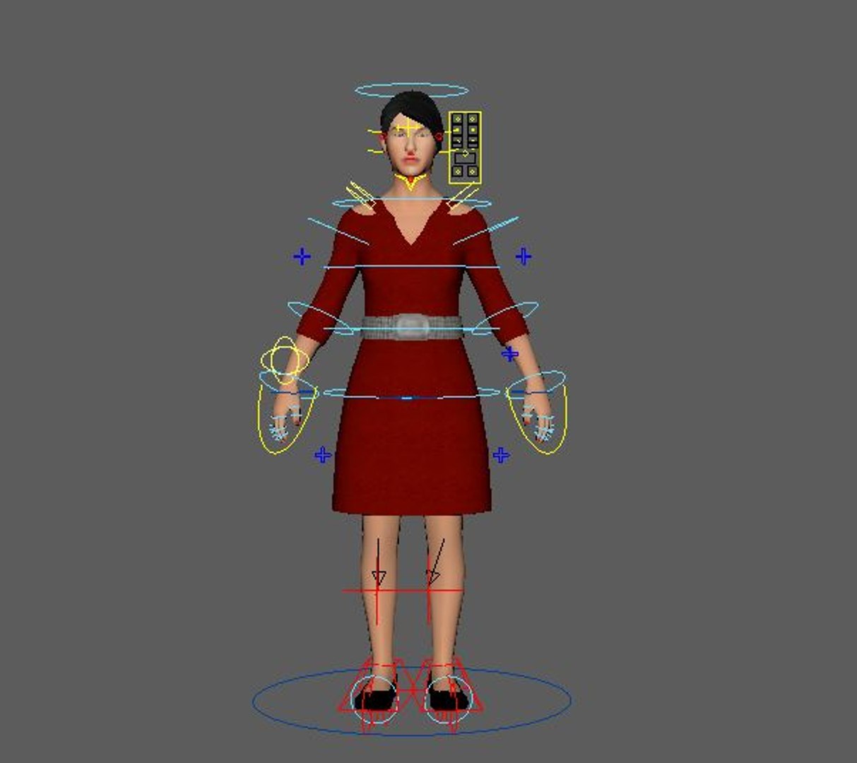 Female Rig Modeled 3D Model - TurboSquid 1288343