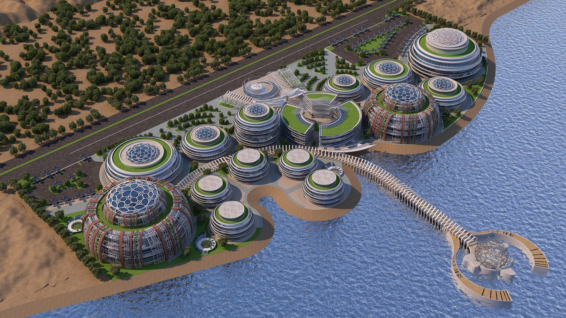 0178 - Business Park Architecture 3D Project - 2D Drawings 3D Model ...