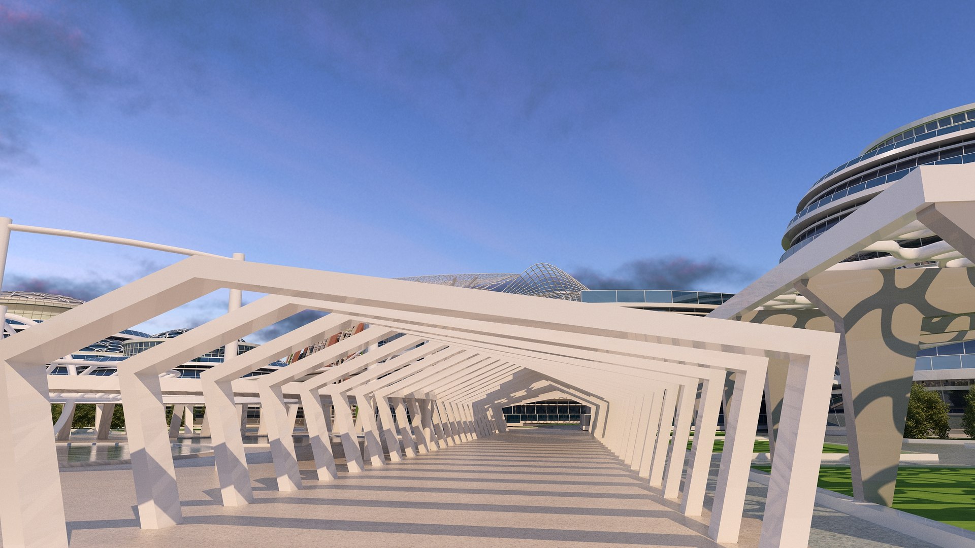 0178 - Business Park Architecture 3D Project - 2D Drawings 3D Model ...