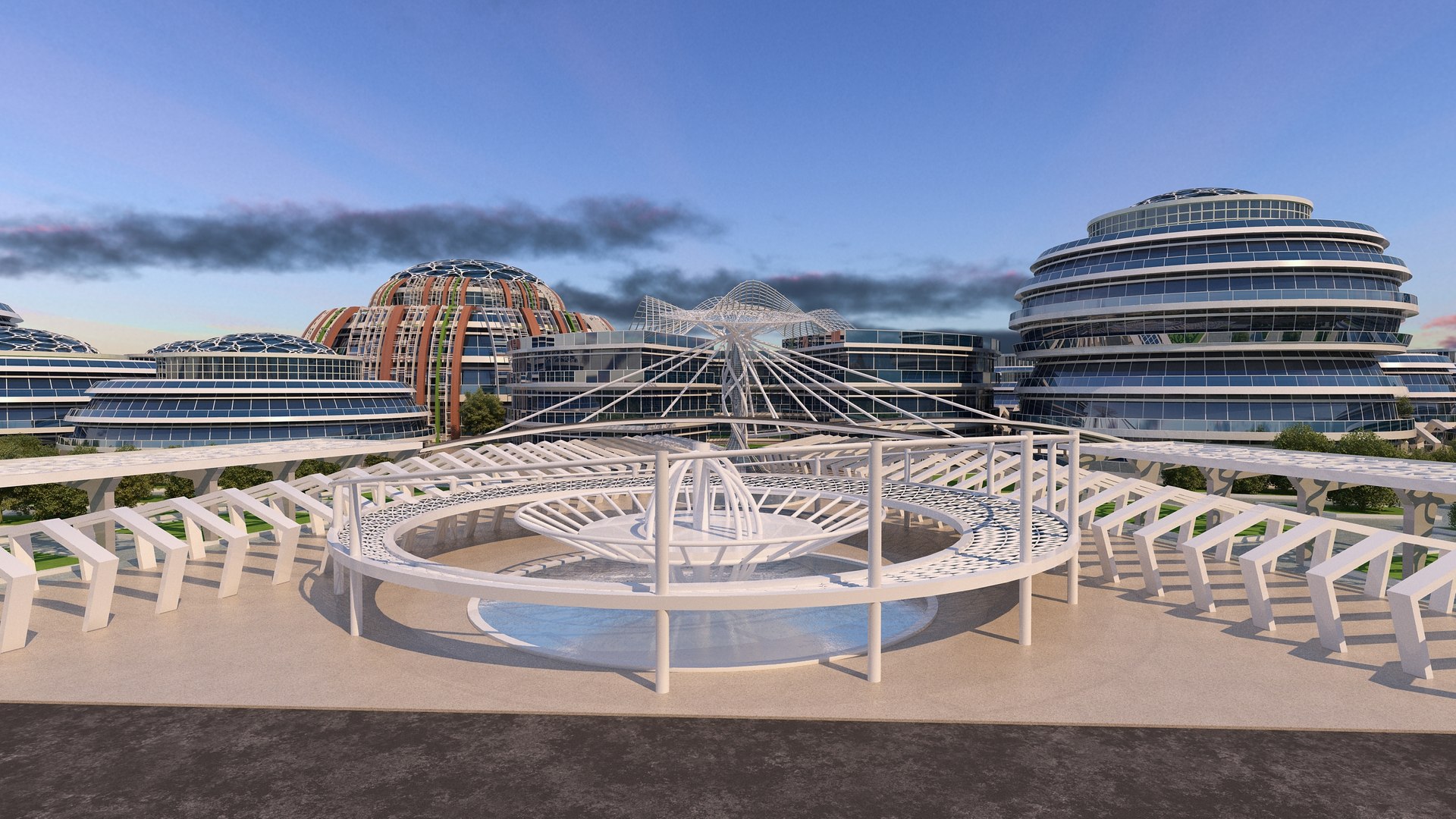 0178 - Business Park Architecture 3D Project - 2D Drawings 3D Model ...