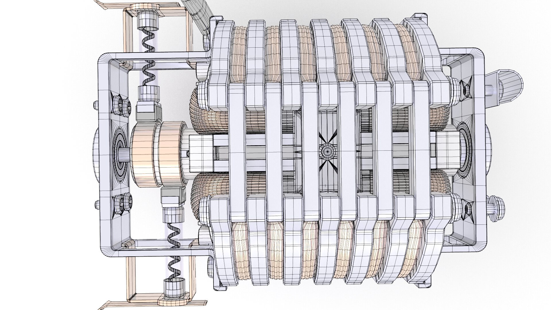 Steampunk Electric Motor Model - TurboSquid 1581269