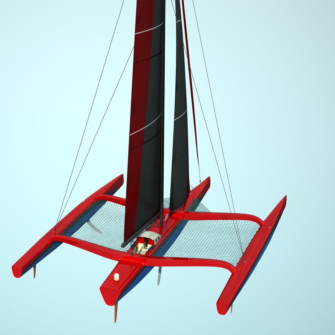 3d Ultim Class Trimaran Model