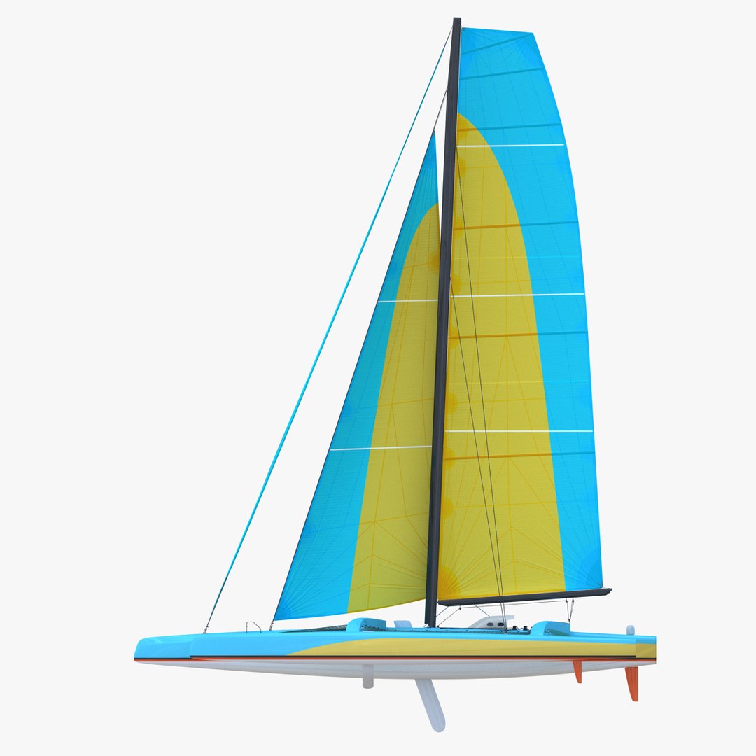 3d Ultim Class Trimaran Model