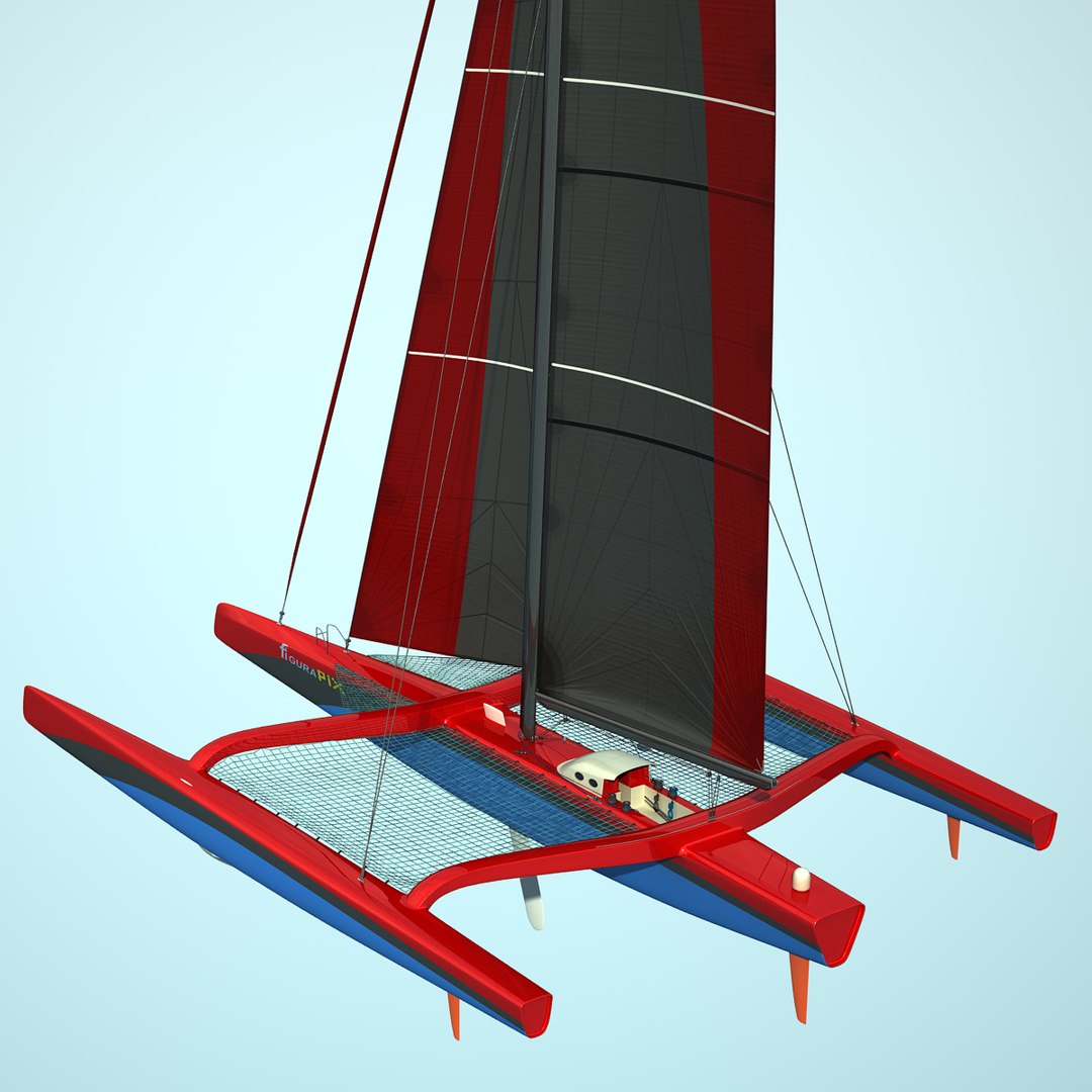 3d Ultim Class Trimaran Model