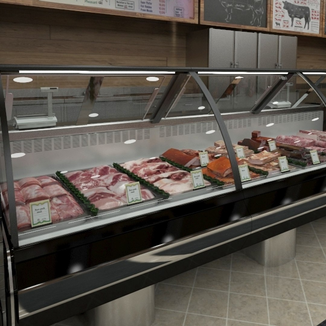 Hd Food Butcher Shop 3D Model | 1143433 | TurboSquid