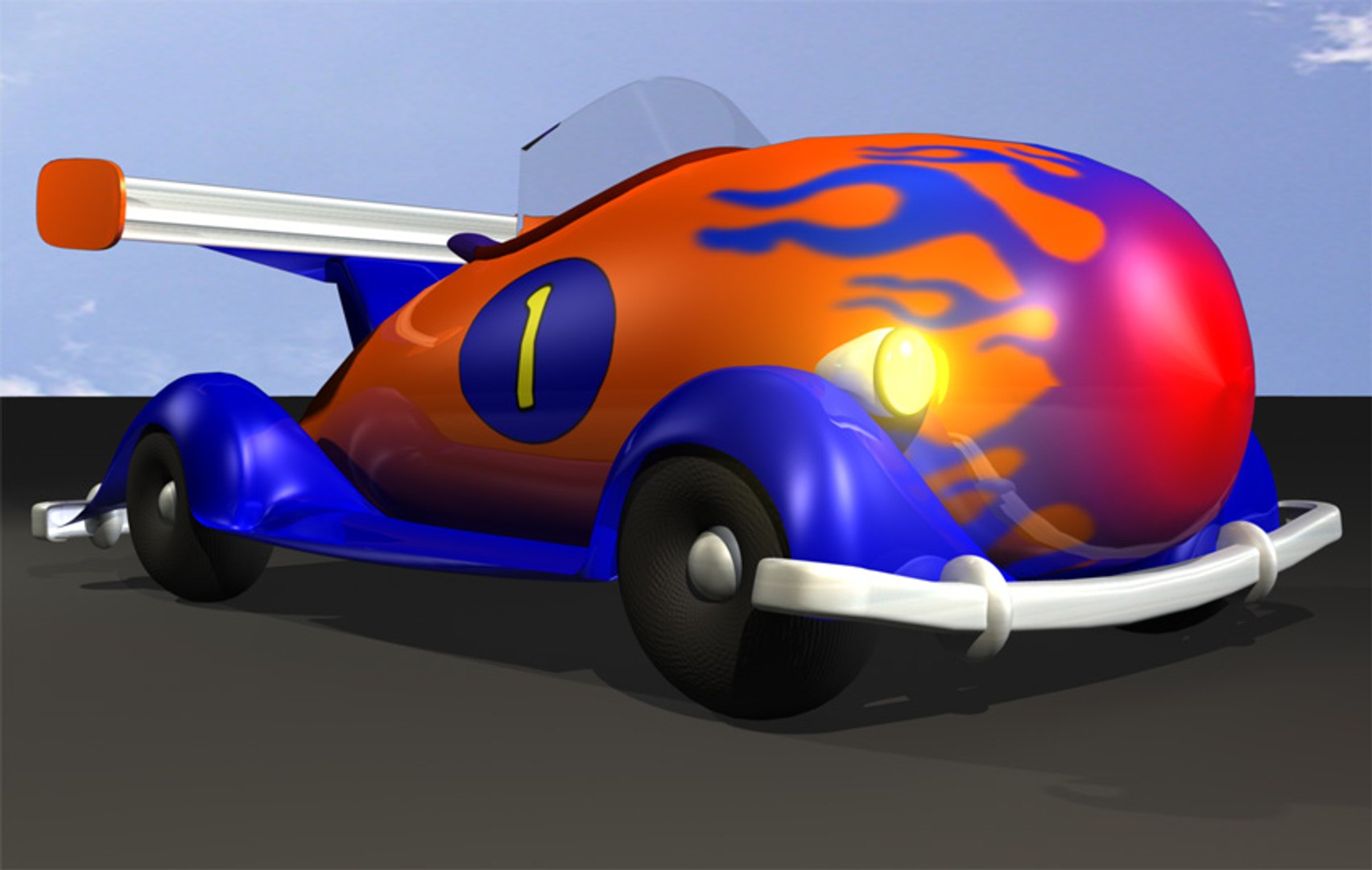 Maya Cartoon Car