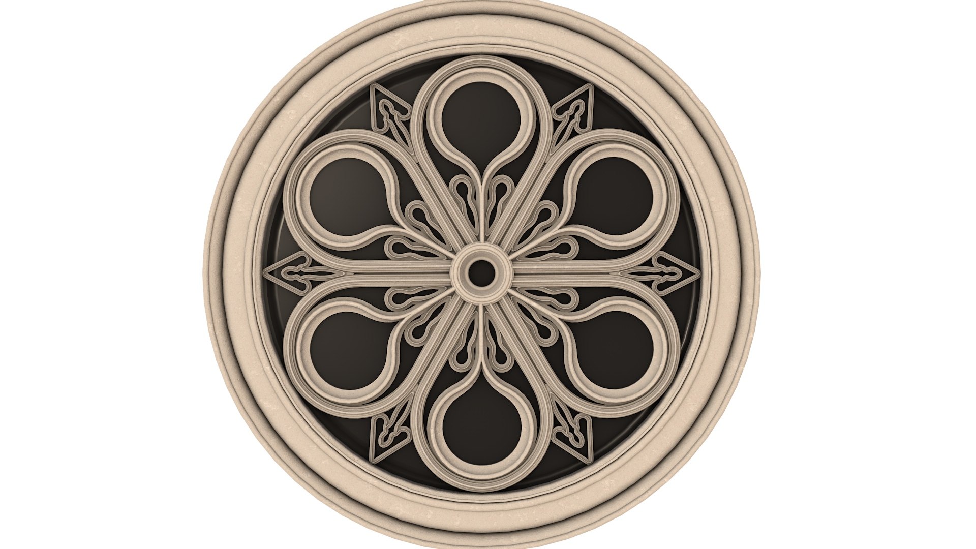 Gothic Rose Window 3D model - TurboSquid 1814146