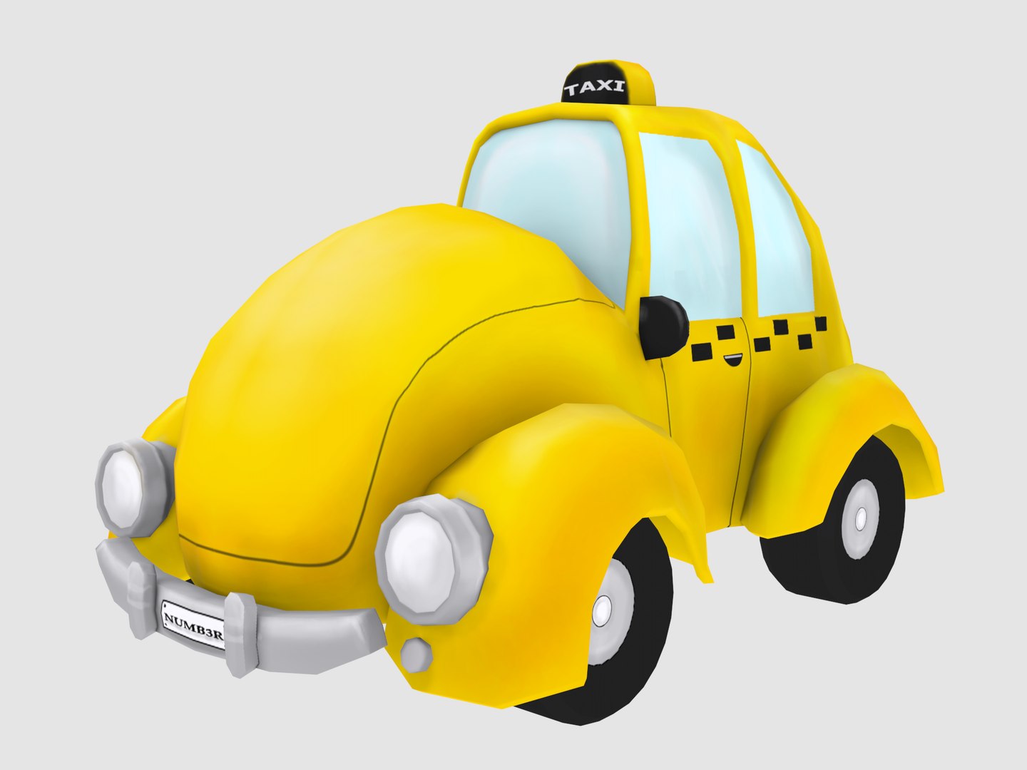 Taxi Cab Model - TurboSquid 1309366
