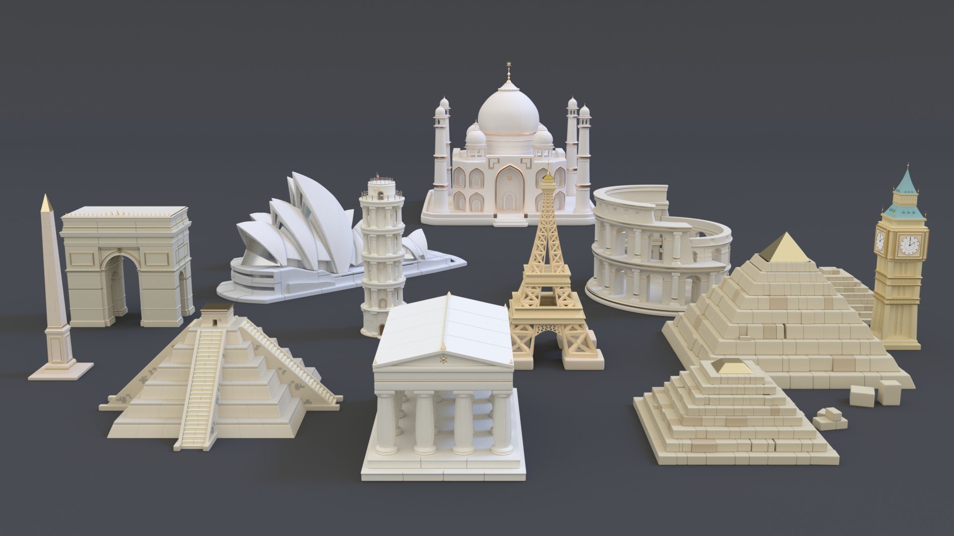 World Monuments 3D - TurboSquid 2279170
