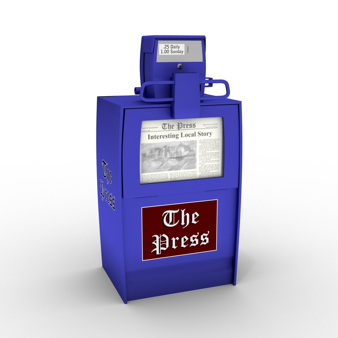 Newspapers Box Model - TurboSquid 1281230