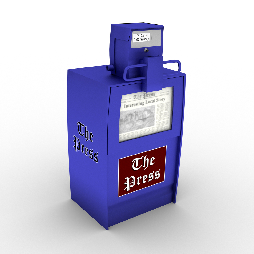 Newspapers Box Model - TurboSquid 1281230