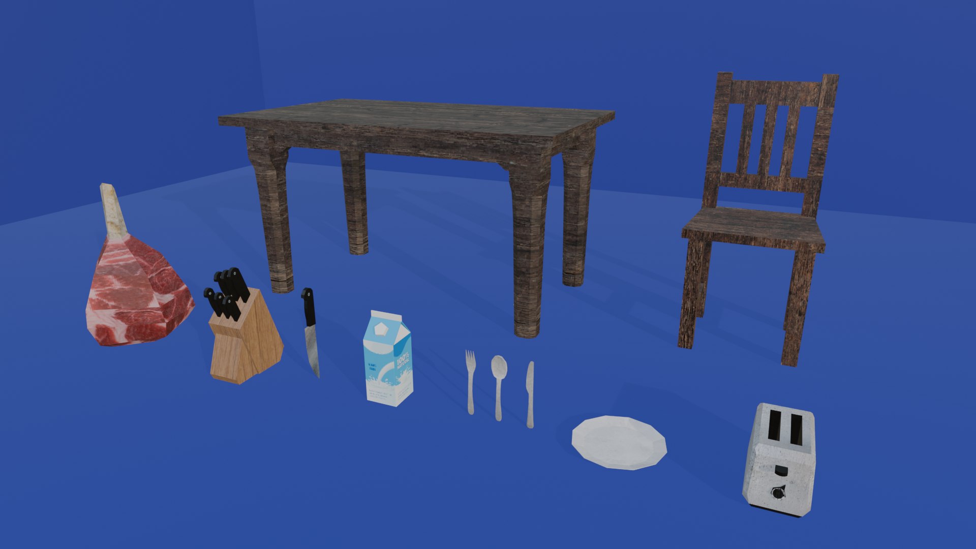 3D KITCHEN ASSETS 1 - LOW POLY - PS1 RETRO STYLE - TurboSquid 2326583
