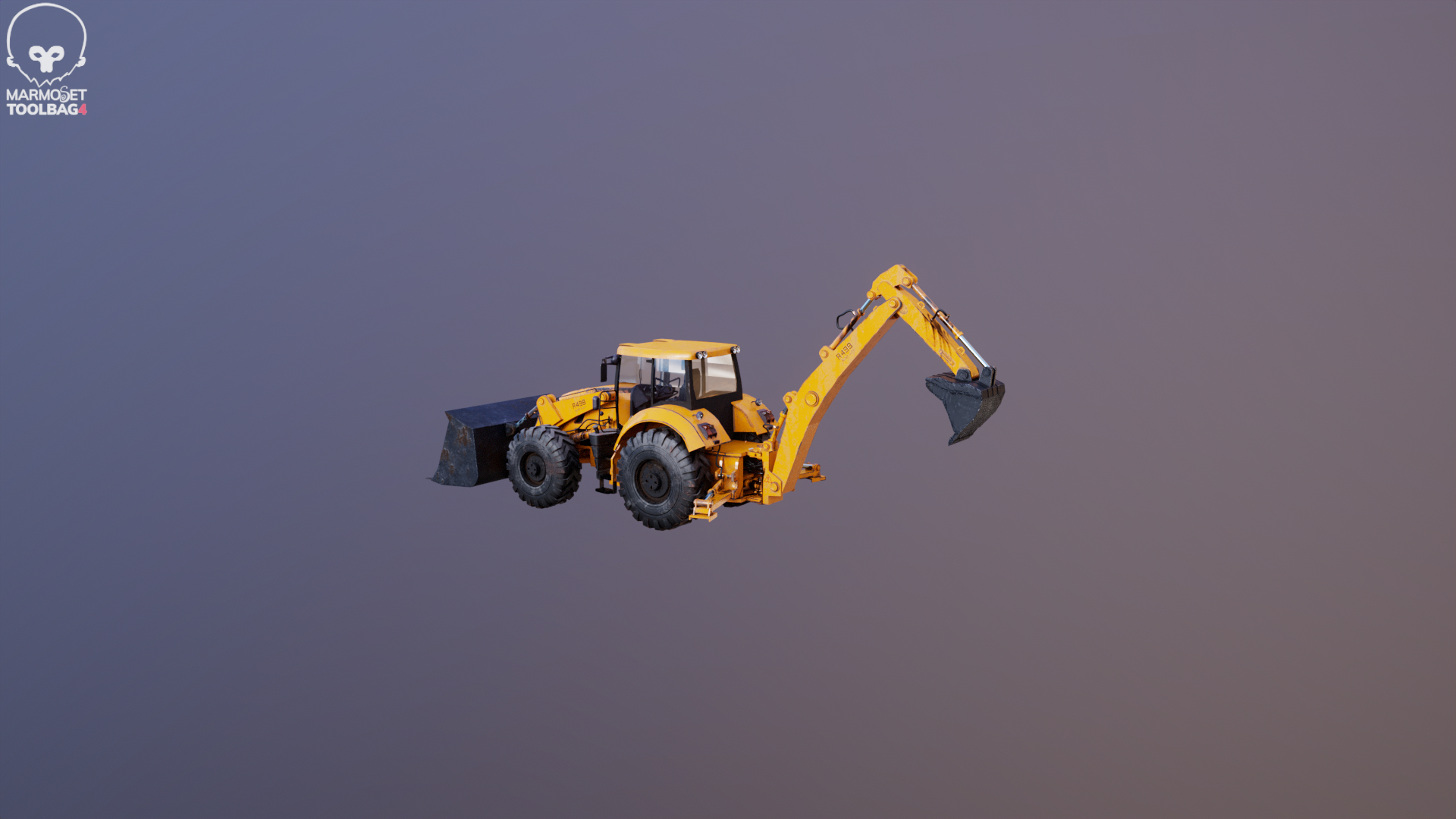 3D Generic Large Backhoe Loader Used - TurboSquid 2259313