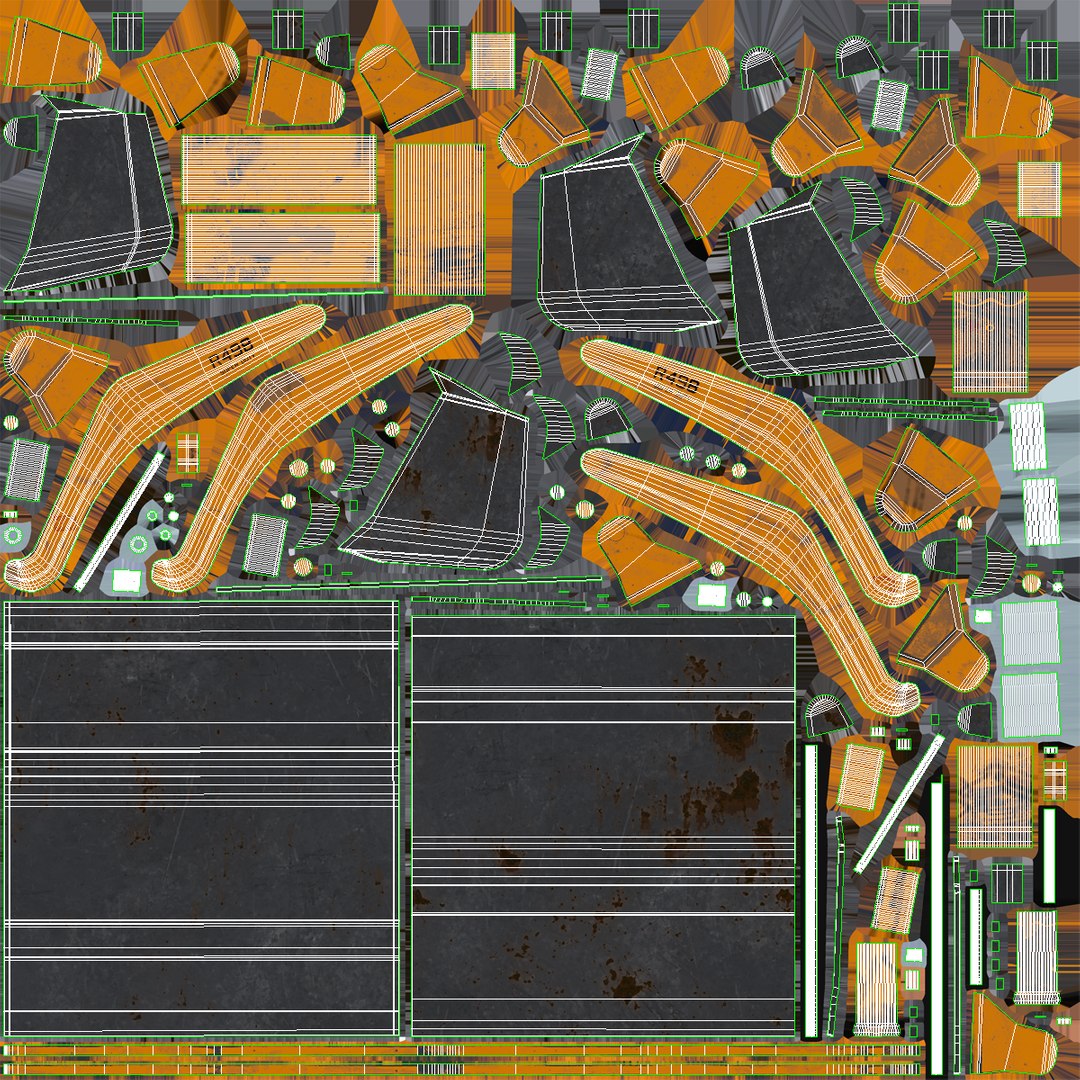 3D Generic Large Backhoe Loader Used - TurboSquid 2259313
