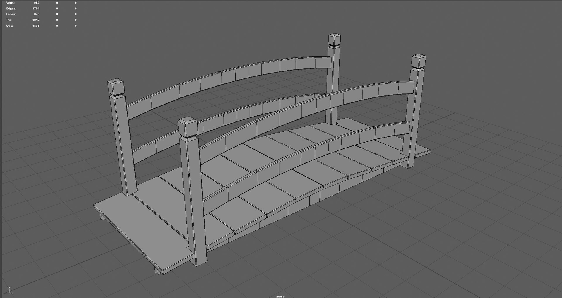 3D Garden Bridge - TurboSquid 2022545