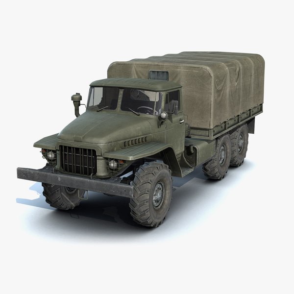 modelo 3d Ural-375 de cama plana - TurboSquid 939195