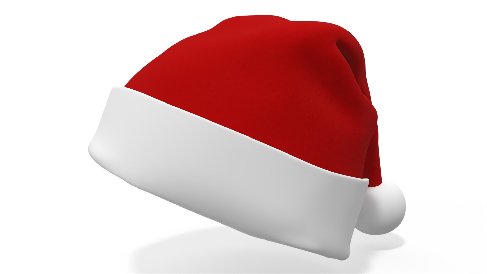3D Christmas Santa Claus Hat Cap - TurboSquid 2161296